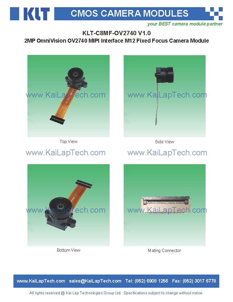 KLT Camera Modules