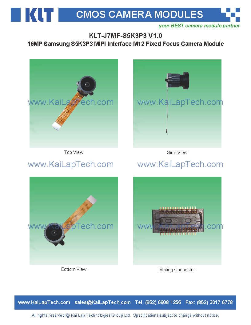 KLT Camera Modules