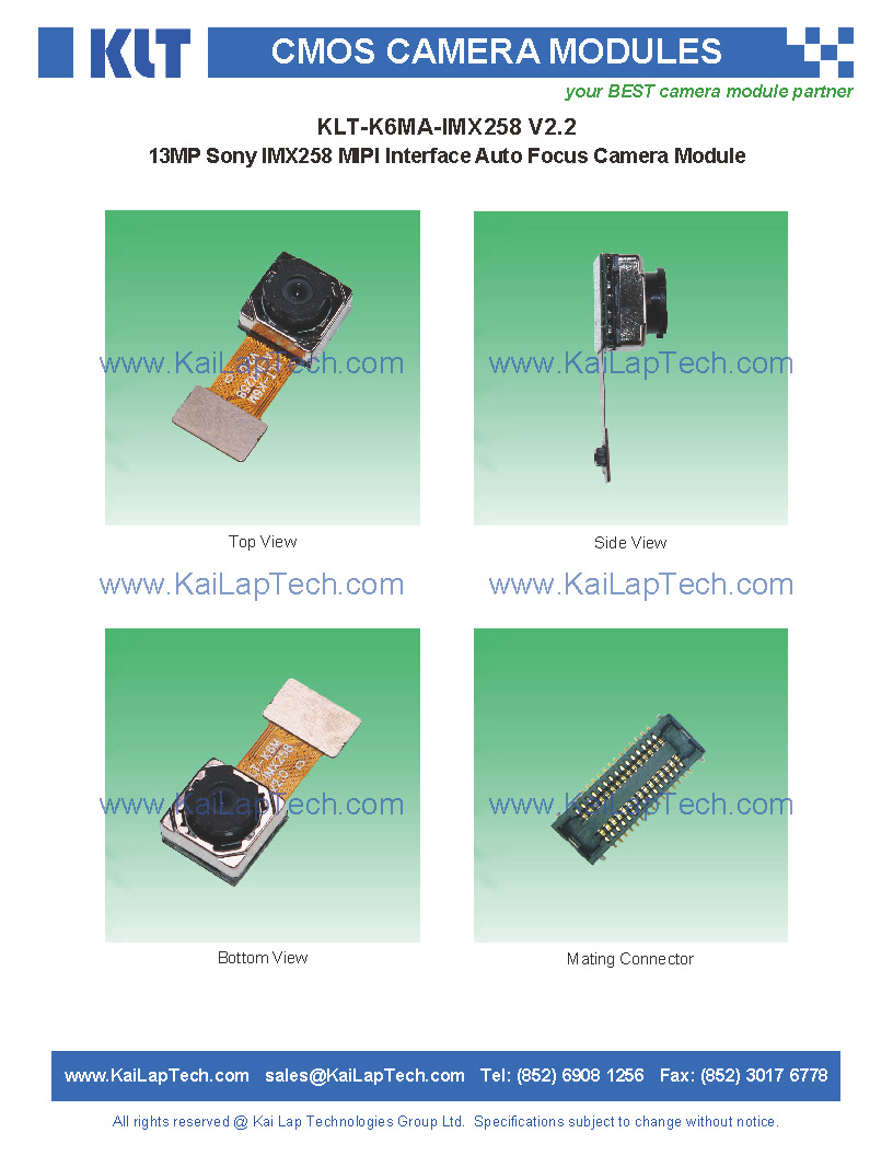 KLT Camera Modules