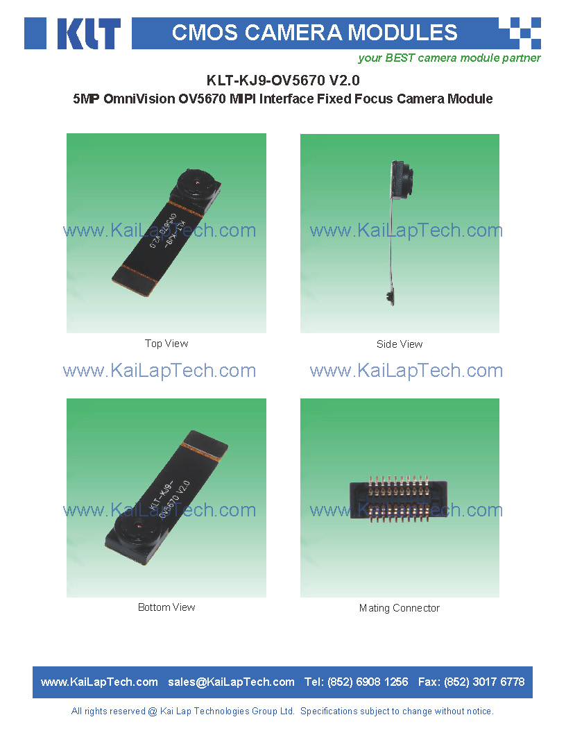 KLT Camera Modules