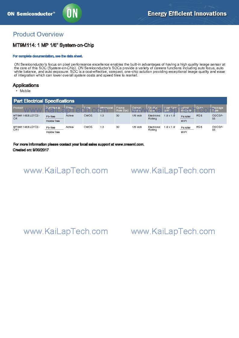 KLT Camera Modules