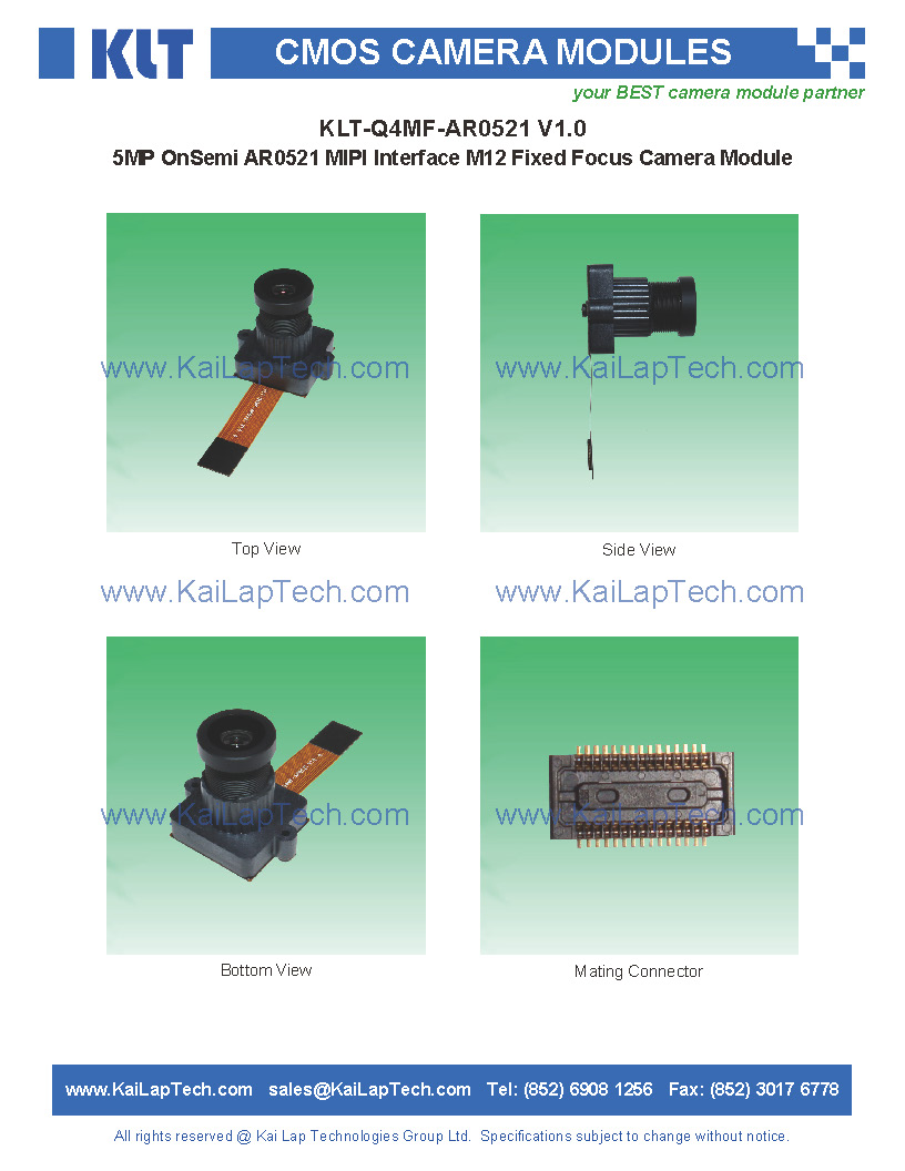 KLT Camera Modules