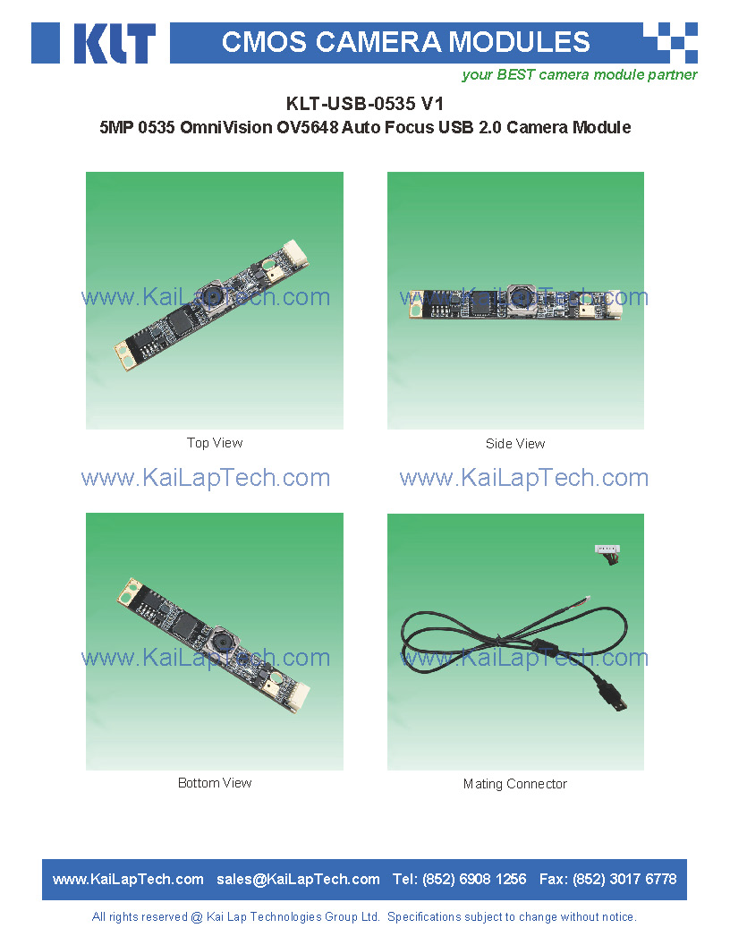 KLT Camera Modules