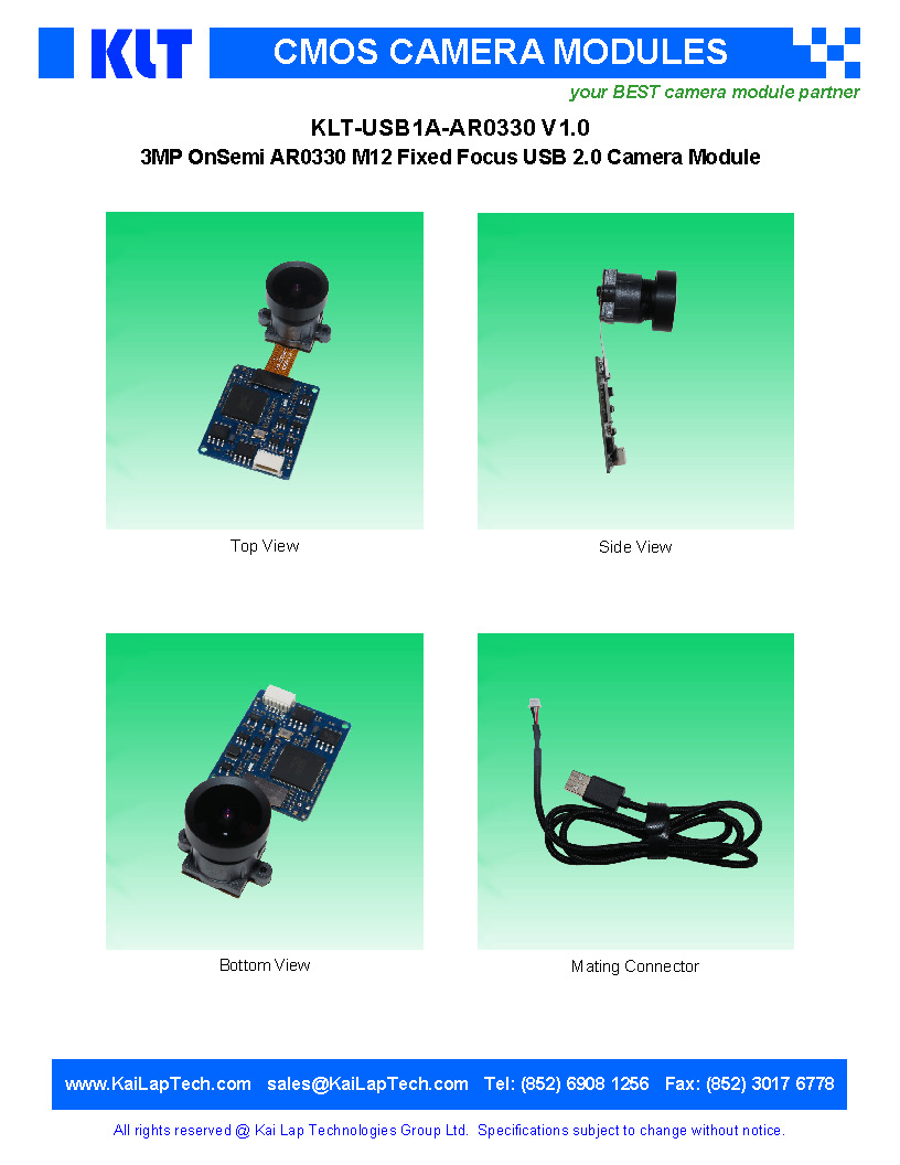 KLT Camera Modules