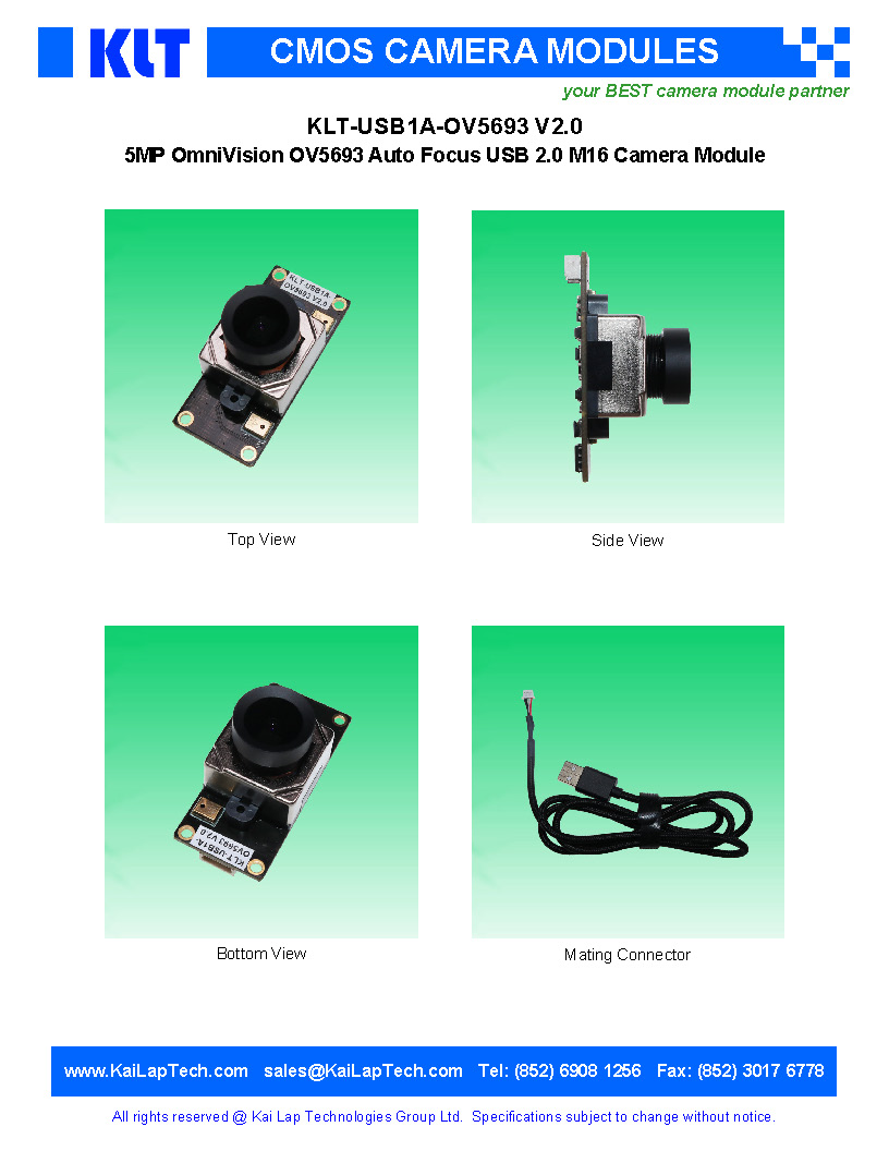 KLT Camera Modules