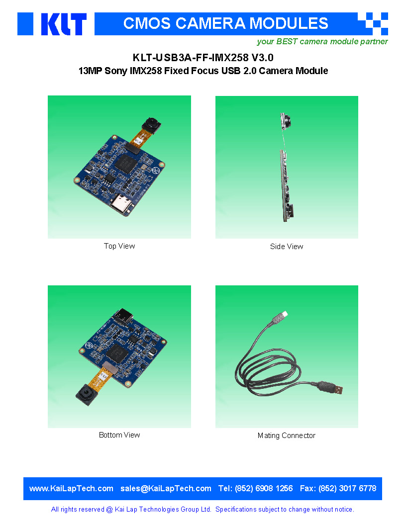 KLT Camera Modules