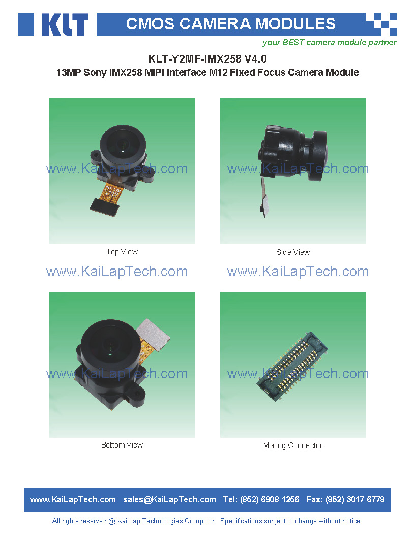 KLT Camera Modules